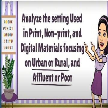 ANALYZE SETTINGS-URBAN-RURAL-AFFLUENT-POOR.pptx