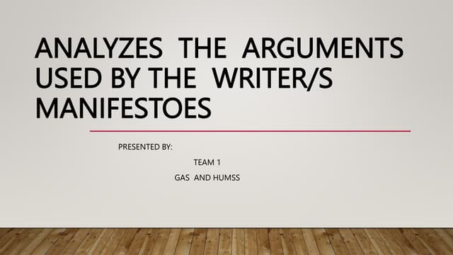 Basic Parts of a Persuasive Text presentation | PPTX