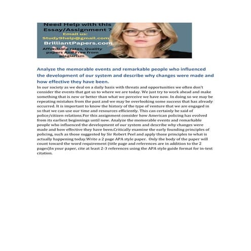 Analyze the memorable events and remarkable people who influenced the.pdf