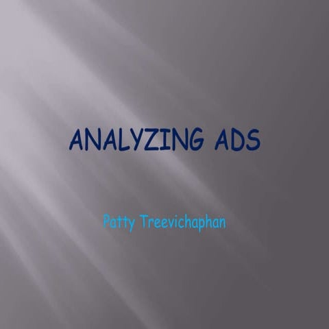 Analyzing ads | PPT