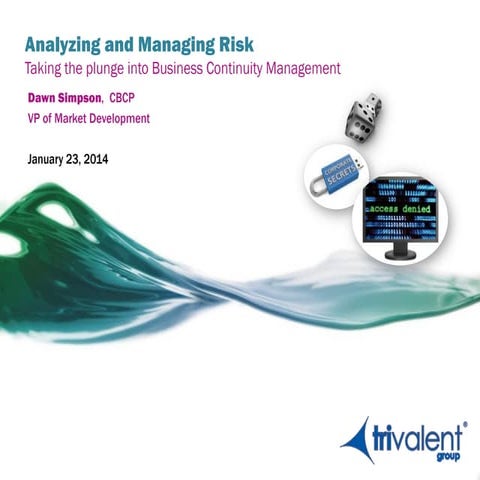 Analyzing and managing reputational risk | PPT