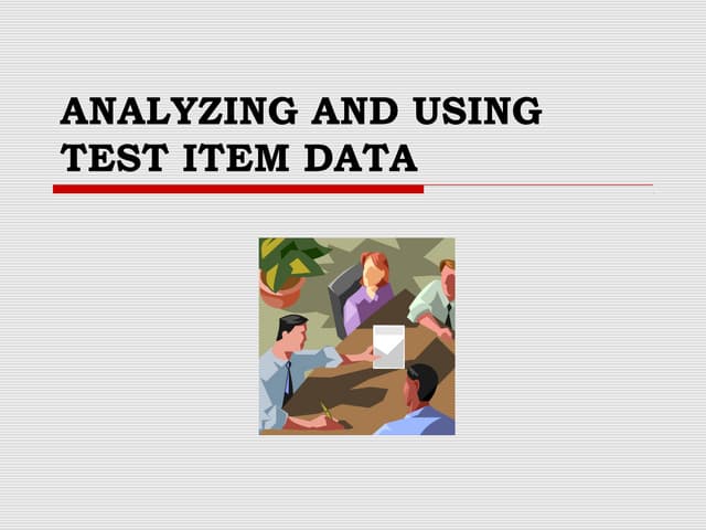 Item analysis ppt | PPTX