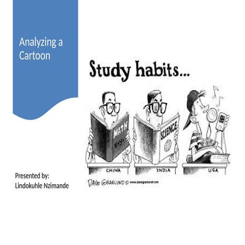 How to analyse cartoons in iB English language and lit | PPTX