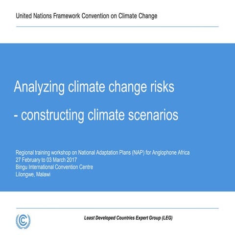Analyzing climate change risks_constructing climate scenarios | PDF