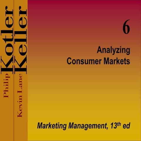 Analyzing consumer markets chp 6 | PPT