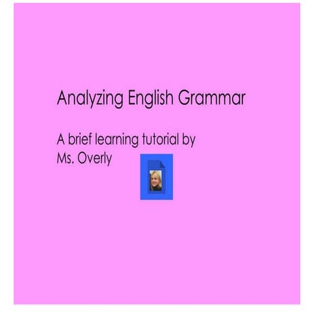 Analyzing English Grammar | PPT