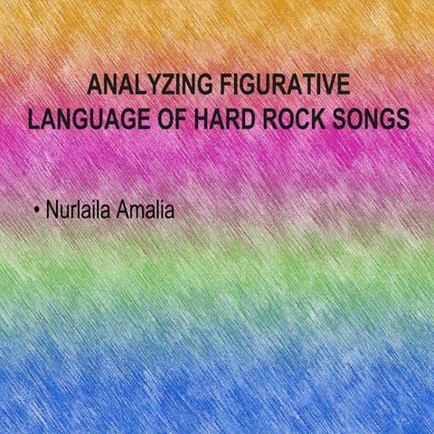 Analyzing Figurative Language of Hard Rock Songs | PPTX
