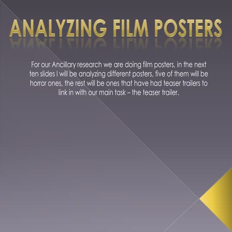 Analyzing Film Posters | PPT