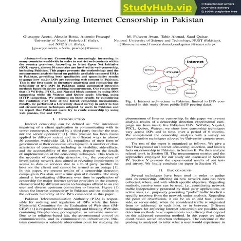 Analyzing Internet Censorship In Pakistan | PDF