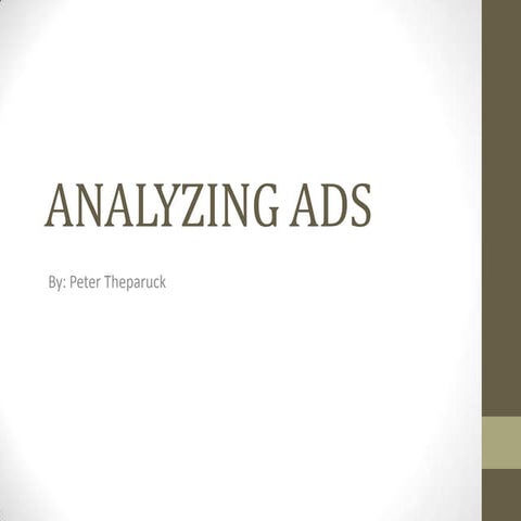 Analyzing magazine ads | PPTX