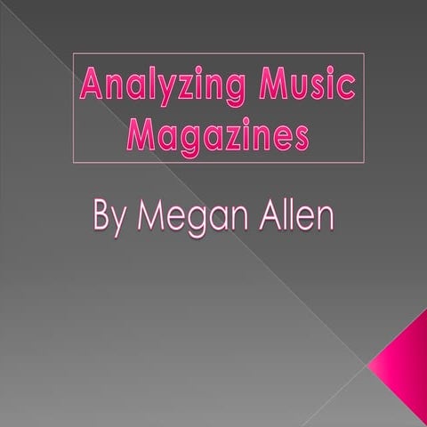 Magazine analysis | ODP