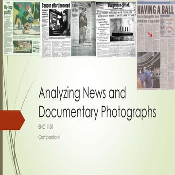 Analyzing News and Documentary Photographs | PPTX