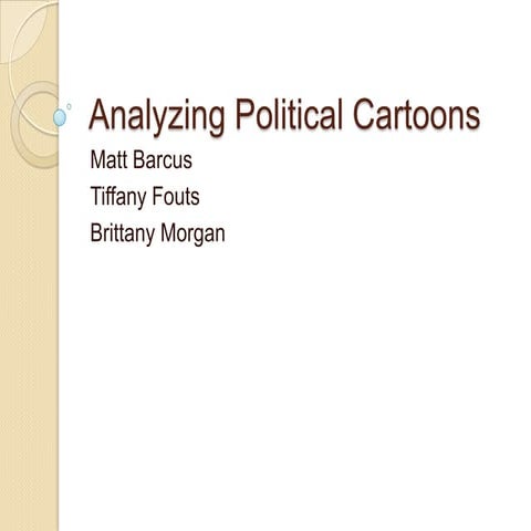 Analyzing political cartoons | PPT