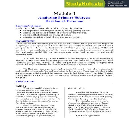 Analyzing Primary Sources Dasalan At Tocsohan | PDF