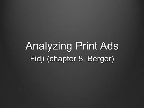 Analyzing ads | PPT