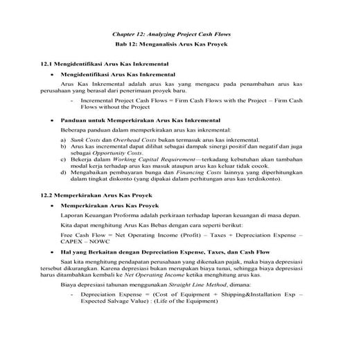 Analyzing Project Cash Flows/abshor.marantika/Kyo Laerely Jehan Pentrys/3-04 | PDF