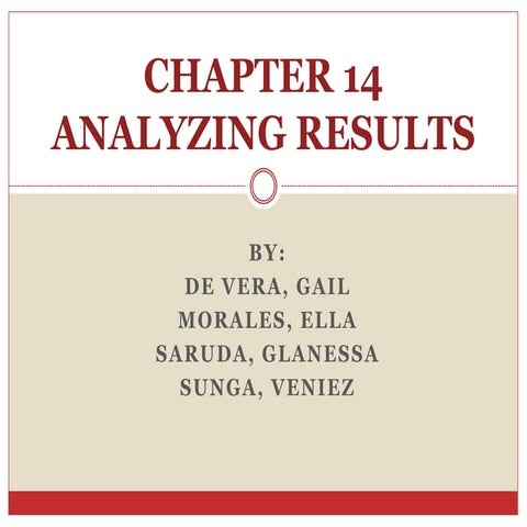 Analyzing Results Pptx