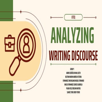 Analyzing Spoken Discourse, writing genres .pdf