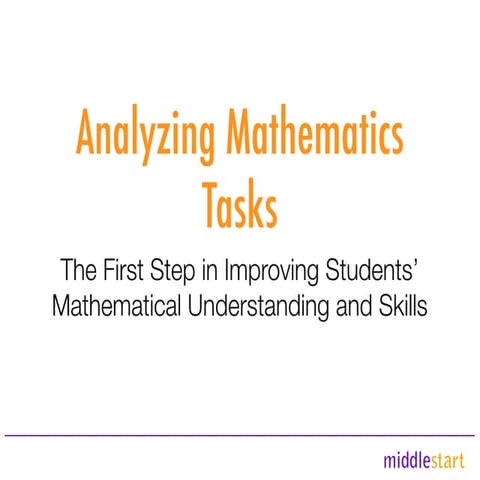 Analyzing tasks | PPT