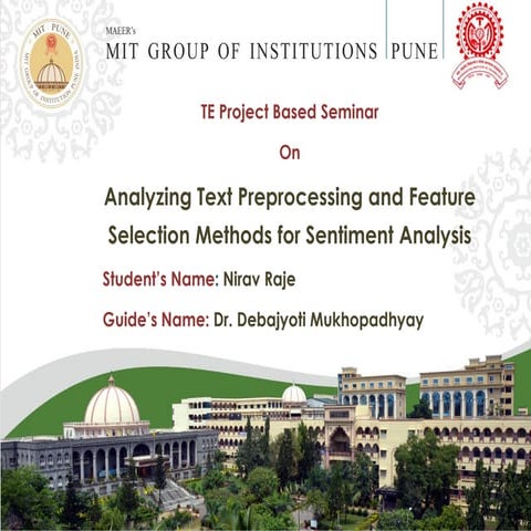 Analyzing Text Preprocessing And Feature Selection Methods For 4798