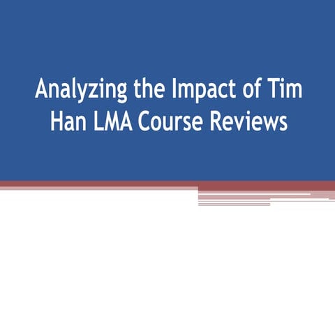 Analyzing the Impact of Tim Han LMA Course Reviews.pptx