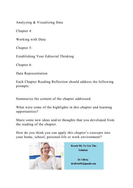 Analyzing And Visualizing Datachapter 4working With Datacdocx