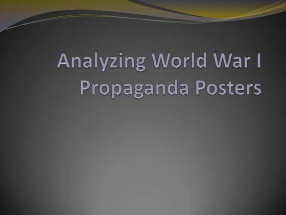 War propaganda from wwII | PPT