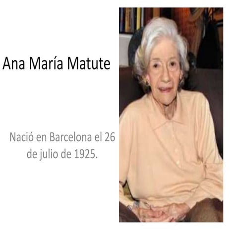 Ana María Matute | PPT