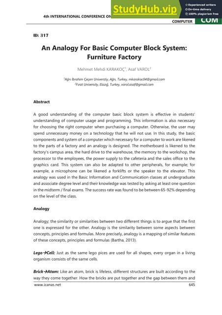 Building good analogies | PDF