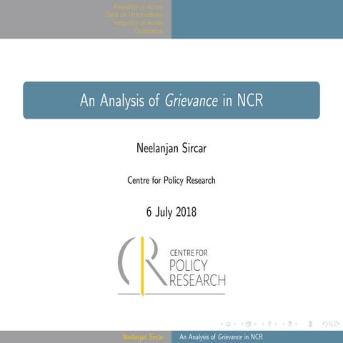 An Analysis of Grievance in NCR | PPT