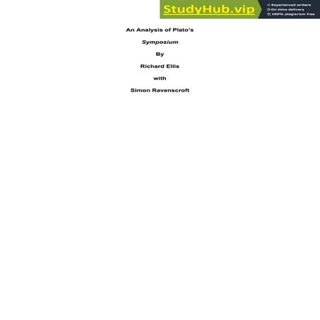 An Analysis Of Plato S Symposium | PDF