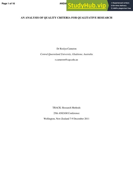 References for critiquing research | DOCX