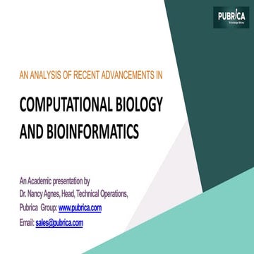 An analysis of recent advancements in computational biology and ...