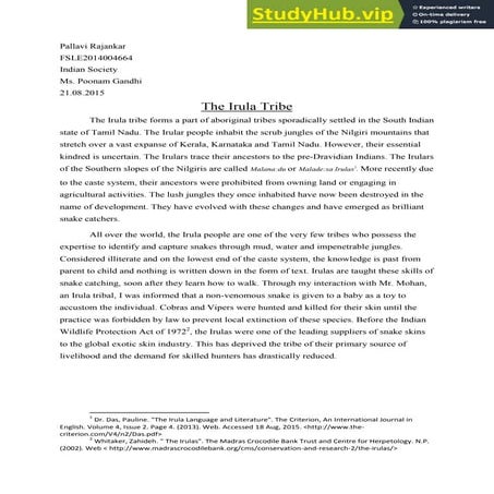 An analysis of Social Organisaion and Customs of The Irula Tribe.pdf