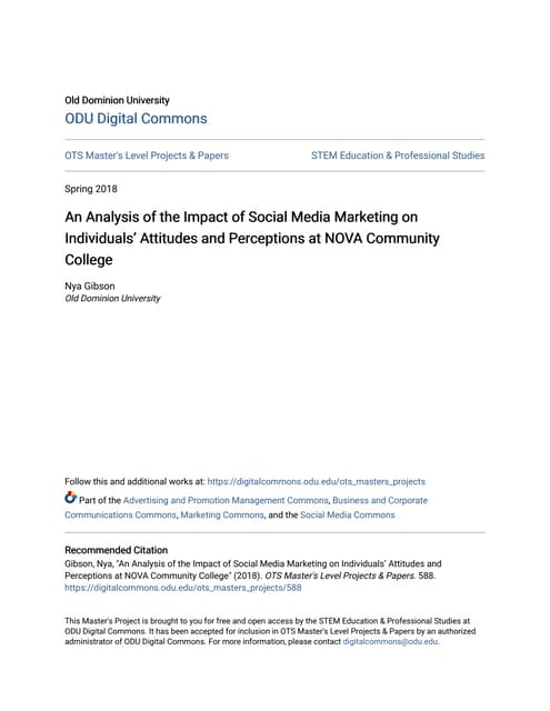 The Impact of Social Media Marketing on Consumer Behavior: A Comparative Study | PDF