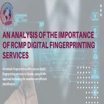 Professional RCMP Digital Fingerprinting Services in Canada | PDF