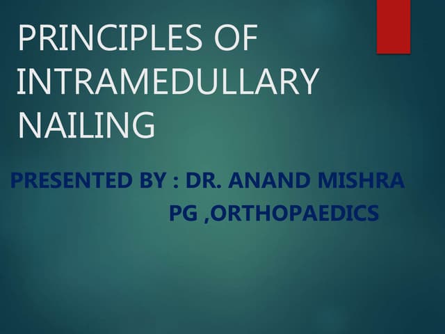 Surgical technique for gama nail | PPTX