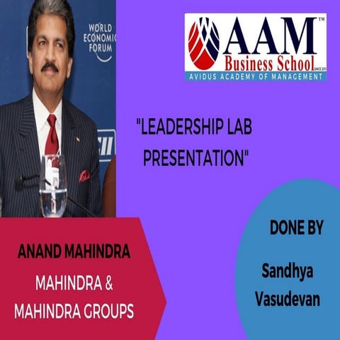 Anand mahindra | PPT