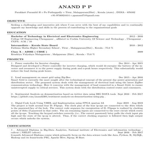 Anand p p | PDF