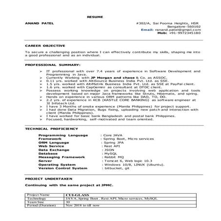 Anand resume | DOCX