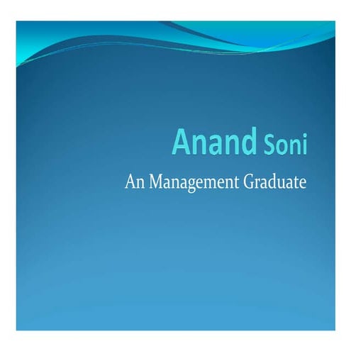 Anand soni -__e-resume | PDF