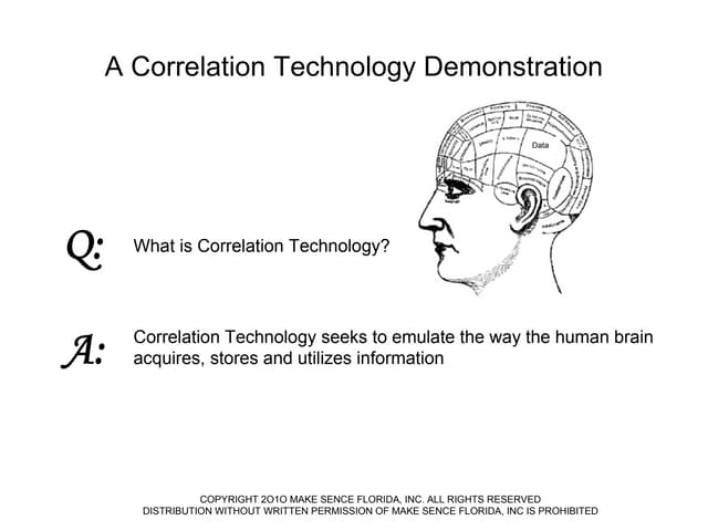 Correlation Technology Demonstration Slides Ppt 5576