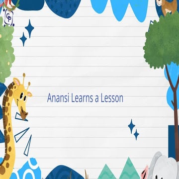 Vocabulary: Anansi Learns a Lesson.pptx- Grade 3 | PPTX