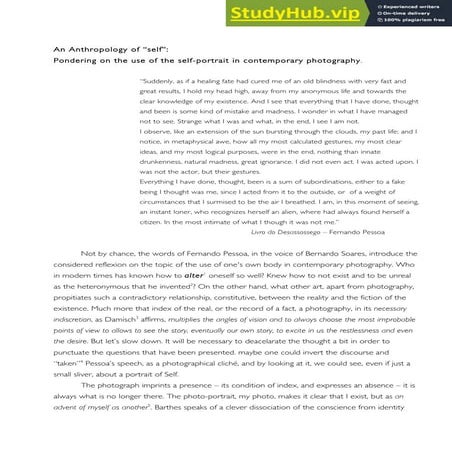 An Anthropology Of Quot Self Quot Pondering On The Use Of The Self ...