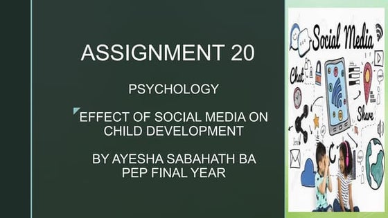 Effects of social media on youth | PPT