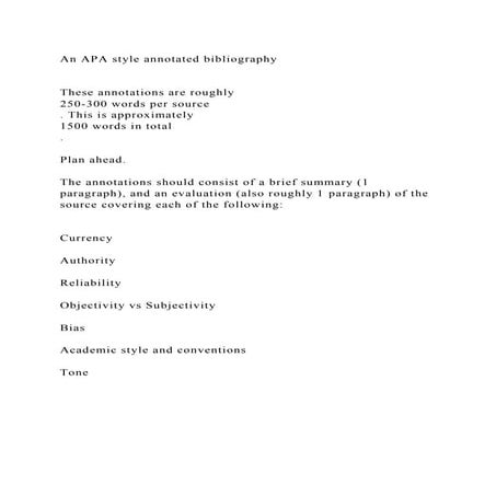 An APA style annotated bibliographyThese annotations are rough.docx
