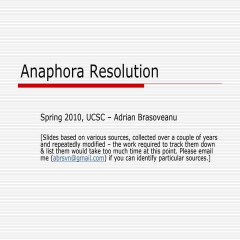 anaphora resolution natural language processing.ppt