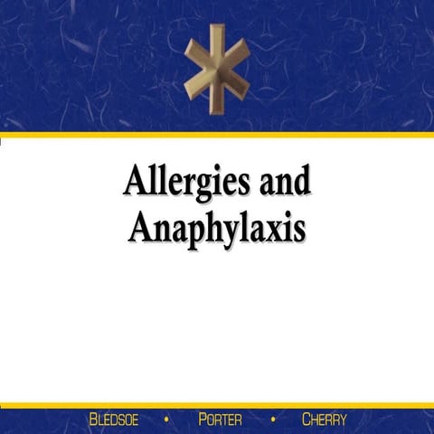 Anaphylaxis | PPTX