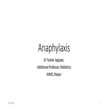 Anaphylaxis | PPT