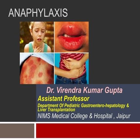 Anaphylaxis | PPTX